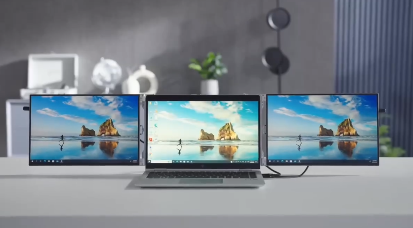 Unlock Immersive Learning with Llimink's Triple Laptop Display
